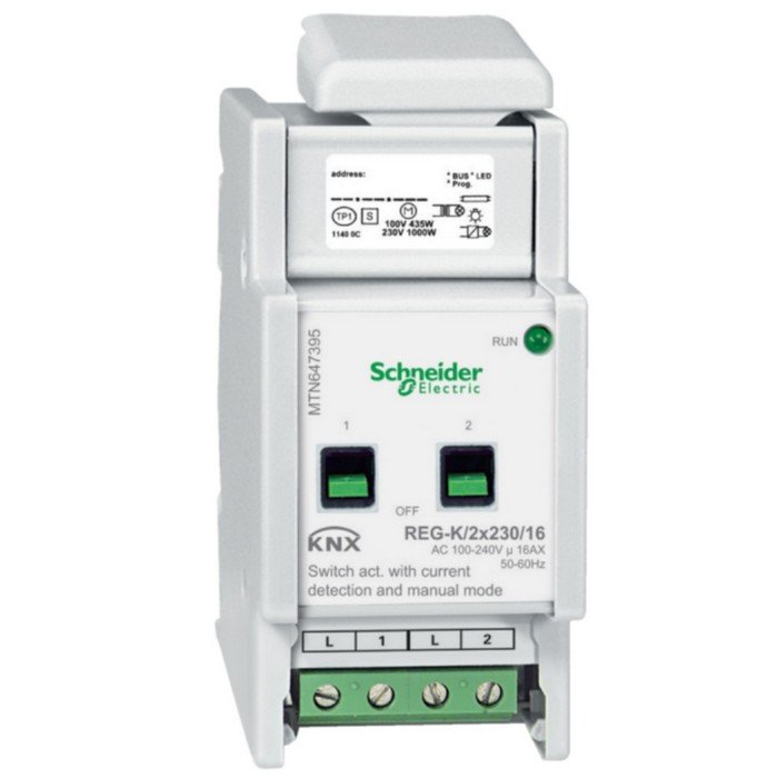 MTN647395 Schneider Electric KNX Switch actuator REG-K/2×230/16 with ...