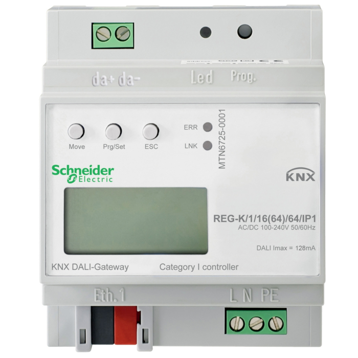 MTN6725-0003 Schneider SpaceLogic KNX DALI Gateway Basic REG-K/1/16/64 ...