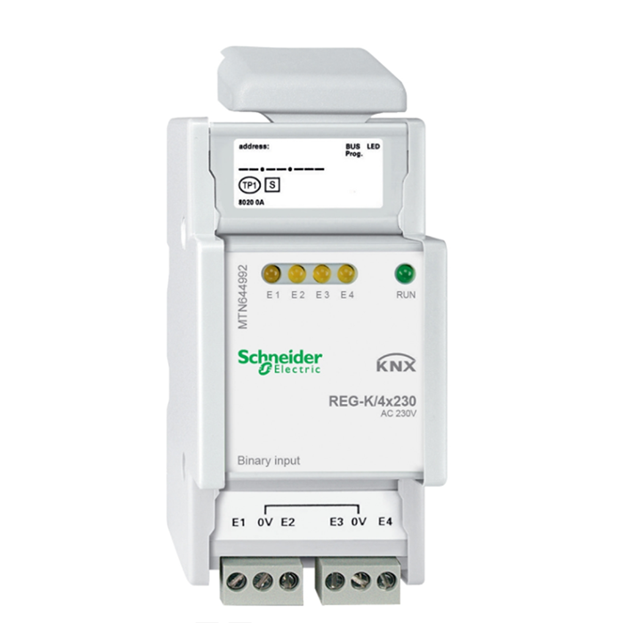 MTN644992 Schneider SpaceLogic KNX Binary input REG-K/4×230 – knx-bus